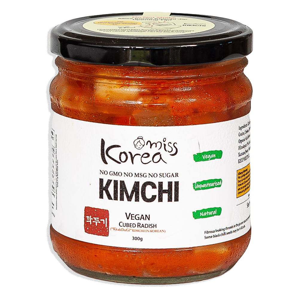 Cubed Radish Kimchi (Kkak Du Gi) Vegan – Miss Korea Kimchi